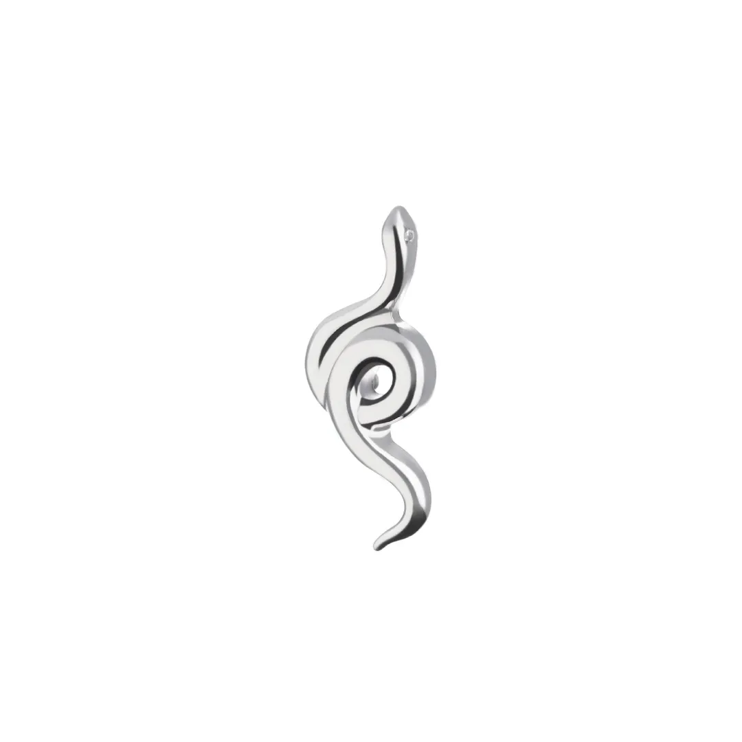 Titanium Snake Stud Piercing – 16G