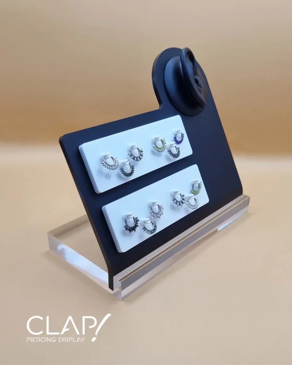 Clap! Customizable Display with Silicone Ear- Base Only - Tremun Piercing