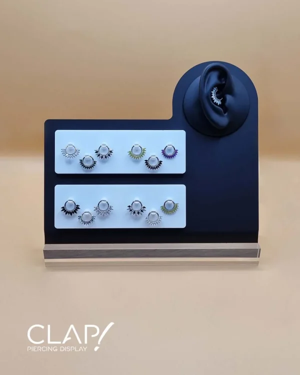Clap! Customizable Display with Silicone Ear- Base Only - Tremun Piercing