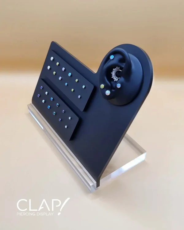 Clap! Customizable Display with Silicone Ear- Base Only - Tremun Piercing