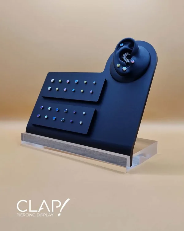 Clap! Customizable Display with Silicone Ear- Base Only - Tremun Piercing