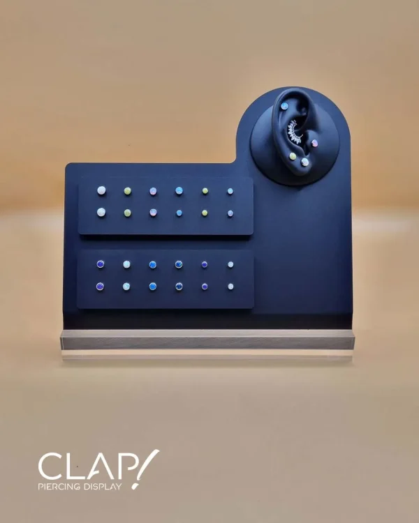 Clap! Customizable Display with Silicone Ear- Base Only - Tremun Piercing