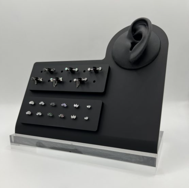 Clap! Customizable Display with Silicone Ear- Base Only – Tremun Piercing