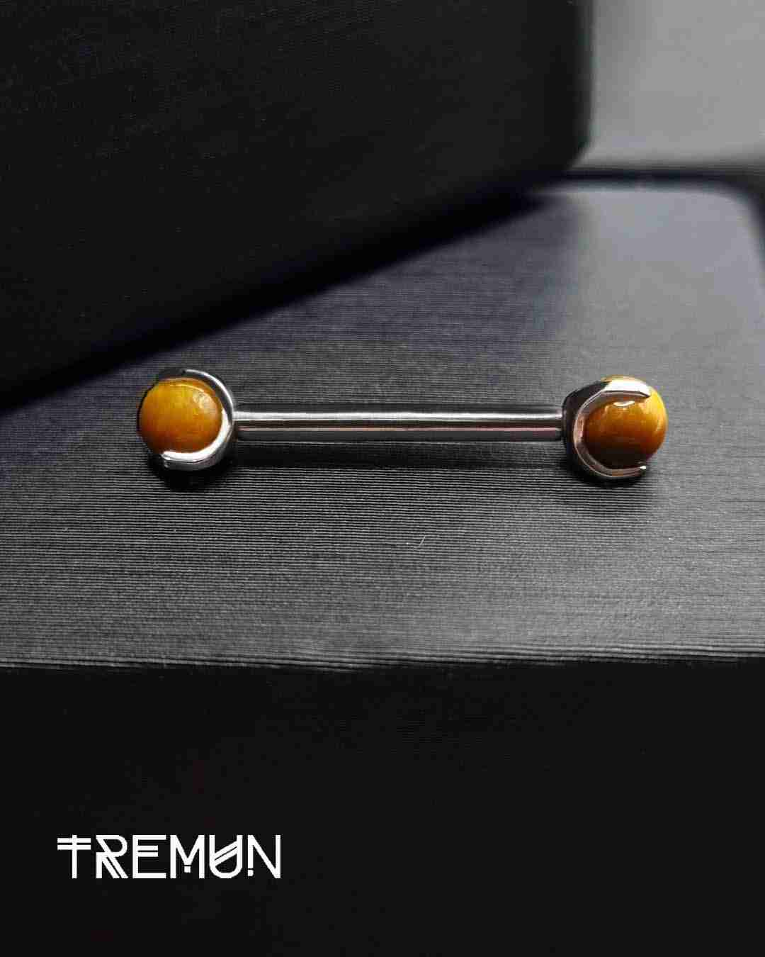 Prong Set Ball Tiger Eye - Tremun Piercing