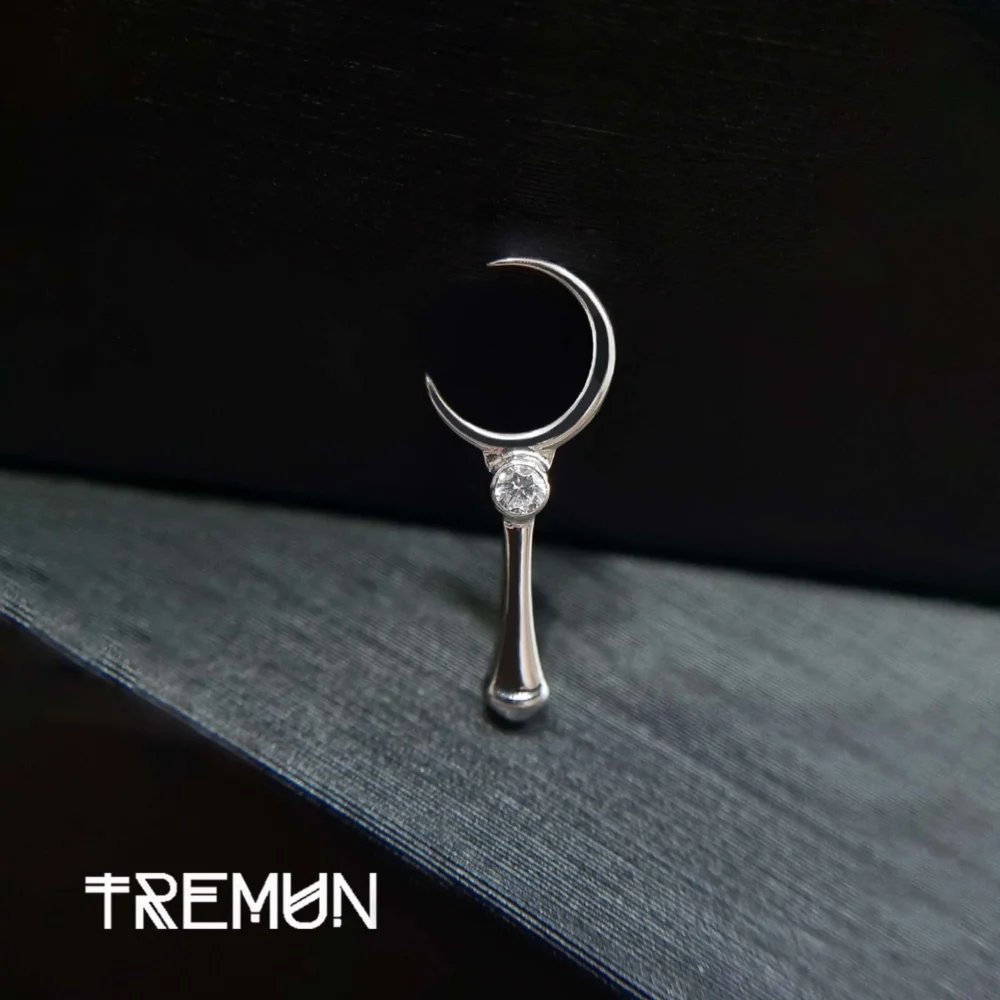 Moon Scepter Titanium Piercing Jewelry - Tremun Piercing