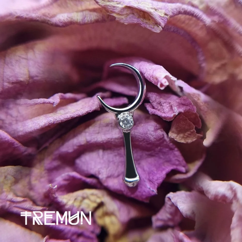 Moon Scepter Titanium Piercing Jewelry - Tremun Piercing